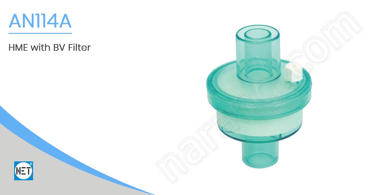 HME with BV Filter (Heat Moisture Exchanger with Bacteria Viral Filter ...