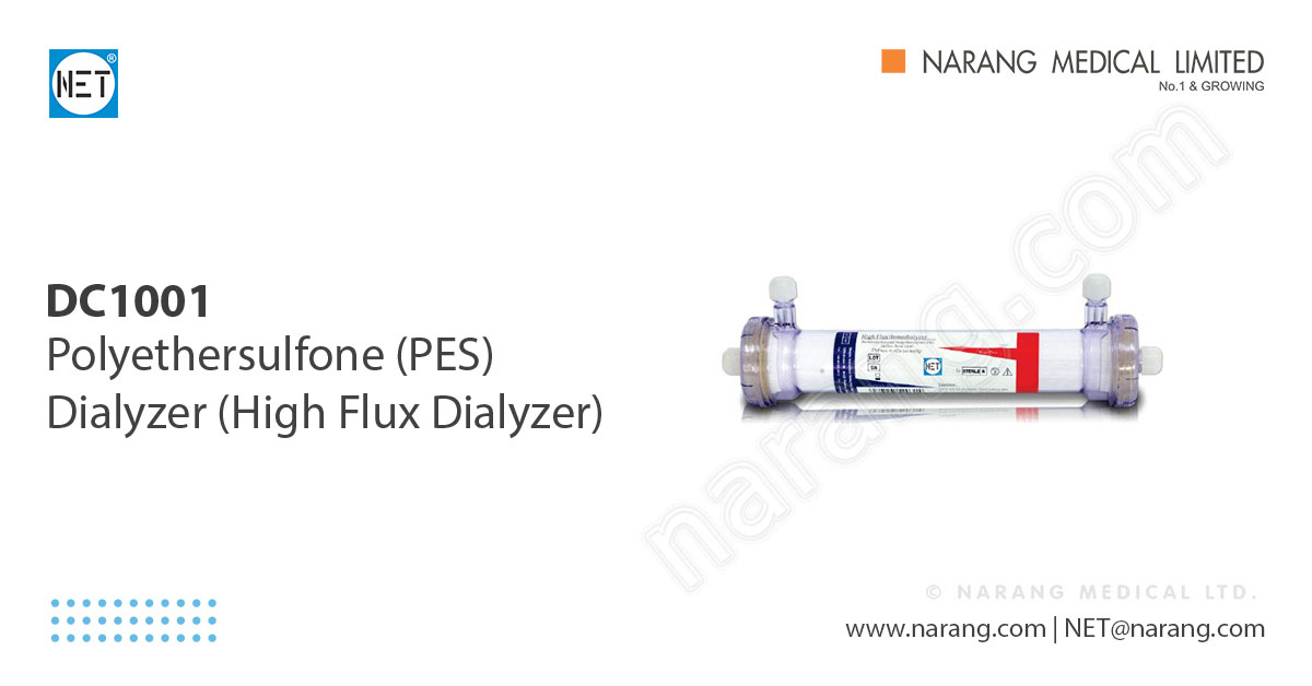 Polyethersulfone (PES) Dialyzer (High Flux Dialyzer) - DC1001 ...