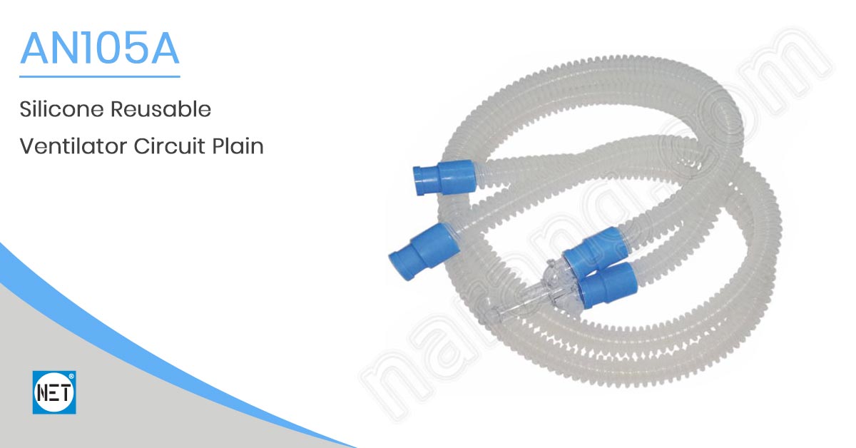 Silicone Reusable Ventilator Circuit Plain - AN105A | Silicone Reusable ...