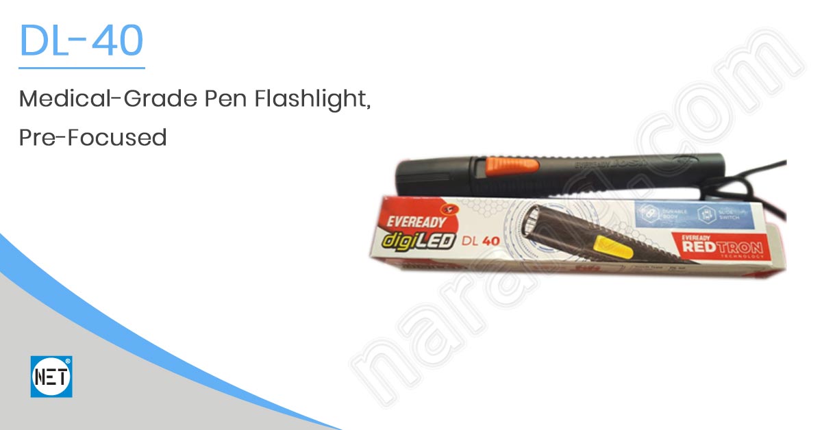 Medical-Grade Pen Flashlight, Pre-Focused - DL-40 | Medical-Grade Pen ...