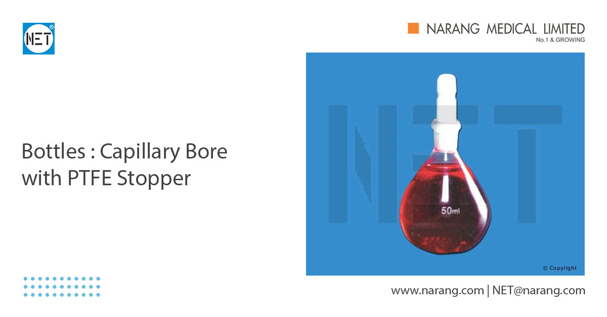 Bottles : Capillary Bore with PTFE Stopper - G030.0010 | Manufacturer ...