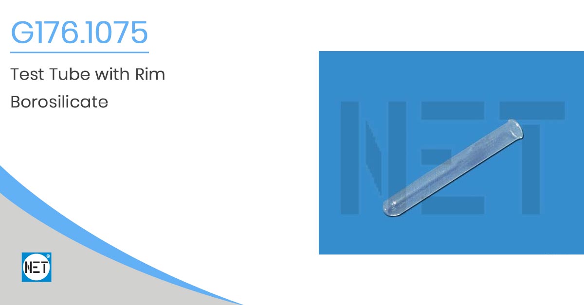 Test Tube with Rim Borosilicate - G176.1075 | Manufacturer Suppliers ...