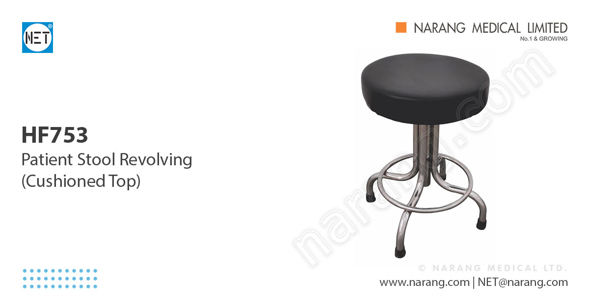 Patient Stool Revolving (Cushioned Top) - HF753 | Patient Stool ...