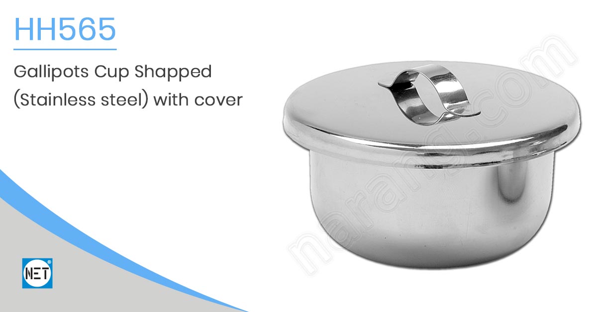 Gallipots Cup Shaped (Stainless steel) with cover - HH565 | Gallipots ...