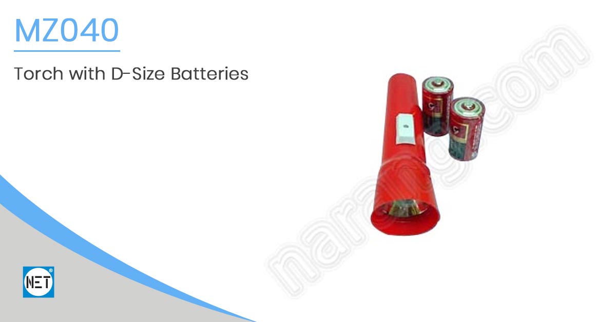 Torch with D-Size Batteries - MZ040 | Torch with D-Size Batteries ...