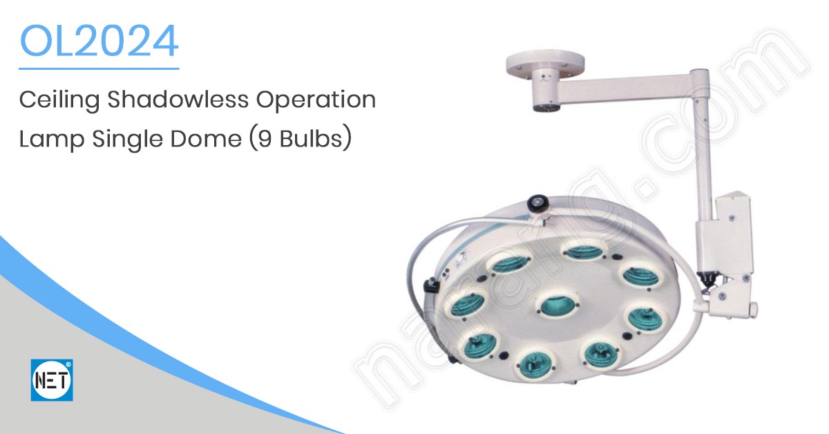 Ceiling Shadowless Operation Lamp Single Dome (9 Bulbs) - OL2024 ...