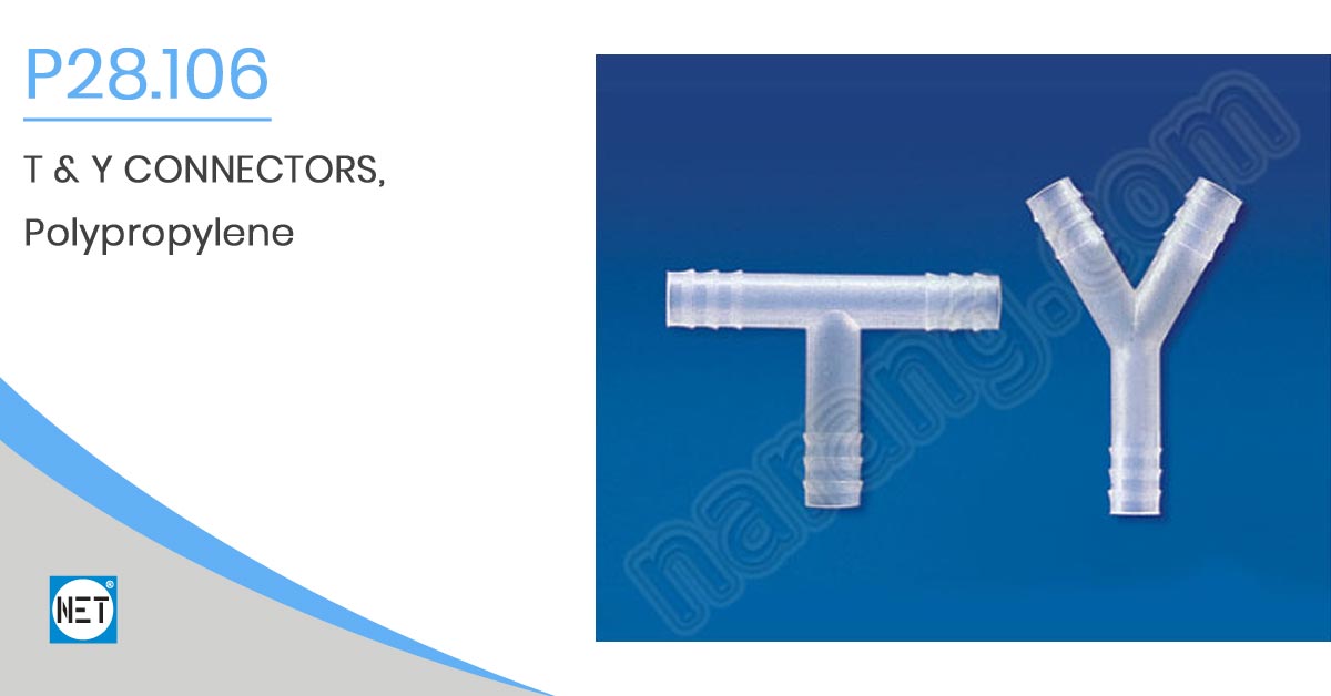 T & Y Connectors, Polypropylene - P28.106 | Manufacturer Suppliers ...